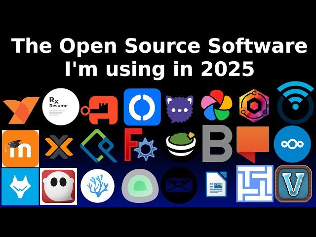 Free Video: All the Open Source Software I Use in 2025 from Awesome Open Source | Class Central