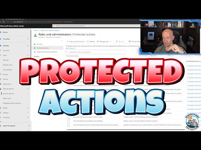 Free Video: Microsoft Entra Protected Actions for Critical Operations - Azure AD from John ...