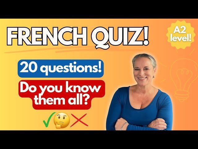 Free Video: French Plural Nouns Quiz - 20 Common Compound Words from ...