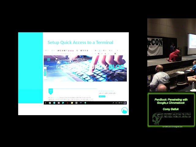 GrrCon Talk: PwnBook - Penetrating with Google's Chromebook from YouTube | Class Central