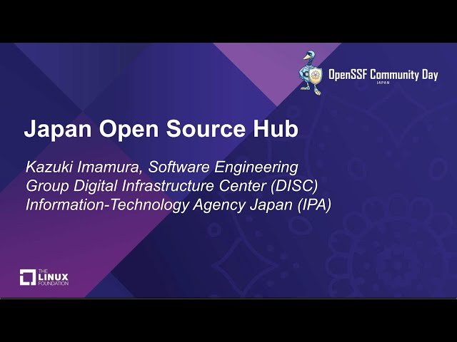Free Video: Japan Open Source Hub - Building Block Approach Development and OSS Culture in Japan ...