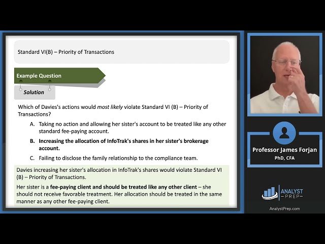 Free Video: Standard VI - Conflicts of Interest - 2025 Level III CFA Exam - Ethics - Reading 32 ...