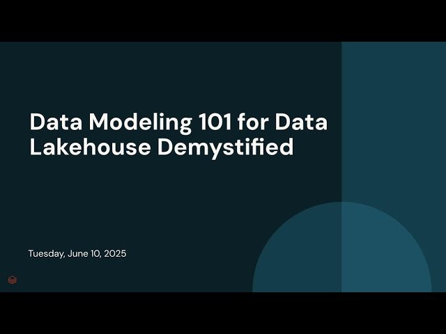 Free Video: Data Modeling 101 for Data Lakehouse Demystified from Databricks | Class Central