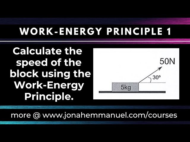 Free Video: Work-Energy Principle - How to Apply the Work-Energy ...