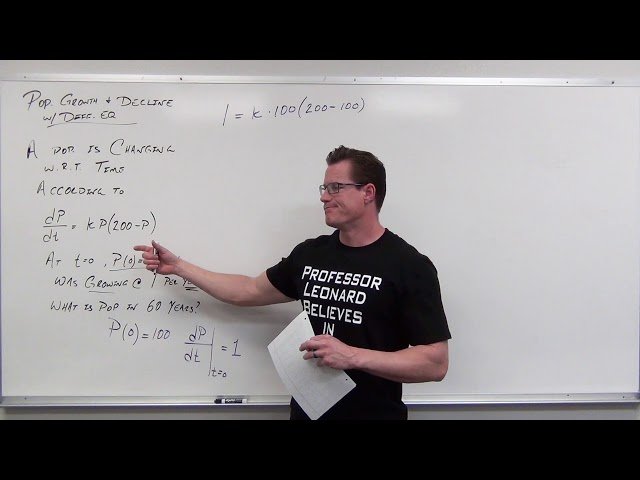 Free Video: Population Growth and Decline - Differential Equations from ...