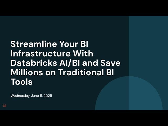 Free Video: Streamline Your BI Infrastructure With Databricks AI/BI and ...