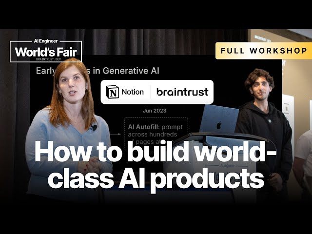 Free Video: How to Build World-Class AI Products from AI Engineer | Class Central