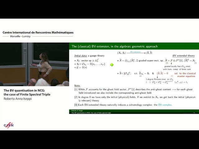 Free Video: The BV Quantisation in NCG: The Case of Finite Spectral ...