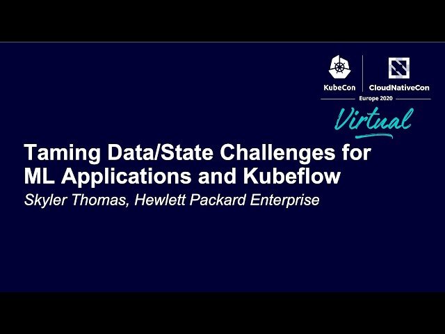 Conference Talks Talk: Taming Data - State Challenges for ML ...