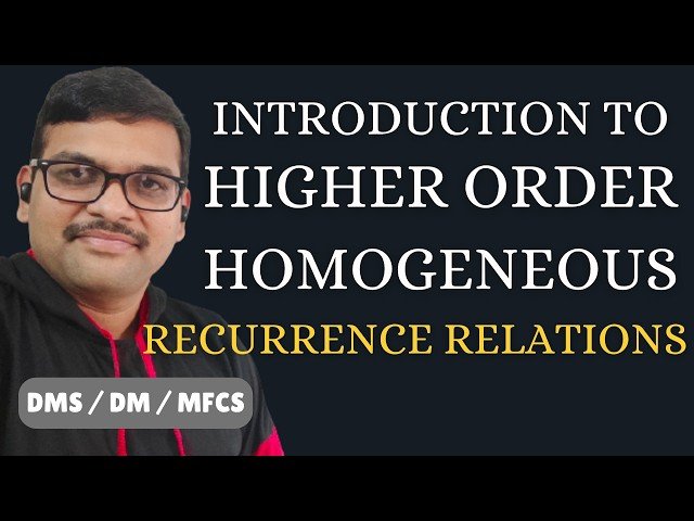 Free Video: Introduction to Higher Order Homogeneous Recurrence ...