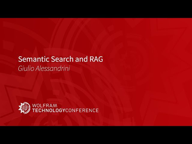 Free Video: Semantic Search and Retrieval-Augmented Generation (RAG) in ...