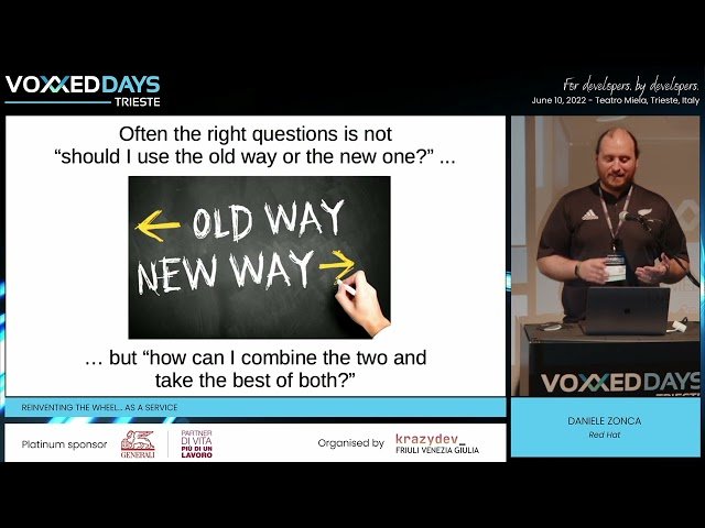 Voxxed Days Talk: Reinventing the Wheel as a Service from Devoxx | Class Central