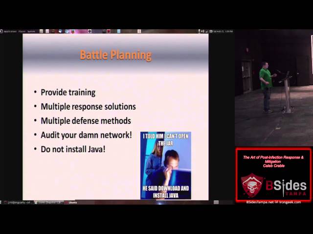 Conference Talks Talk: The Art of Post-Infection Response and Mitigation from YouTube | Class ...