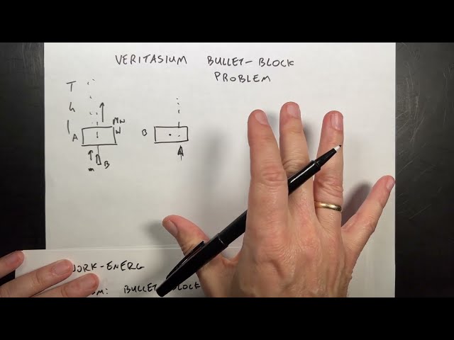 Free Video: The Bullet Block Problem - Momentum and Energy in ...