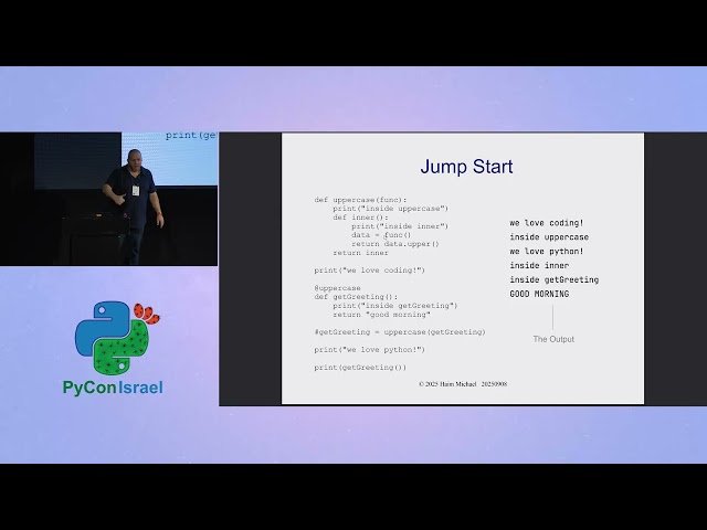 Free Video: Decorators in Python - Powerful Patterns and Practical Uses from PyCon Israel ...