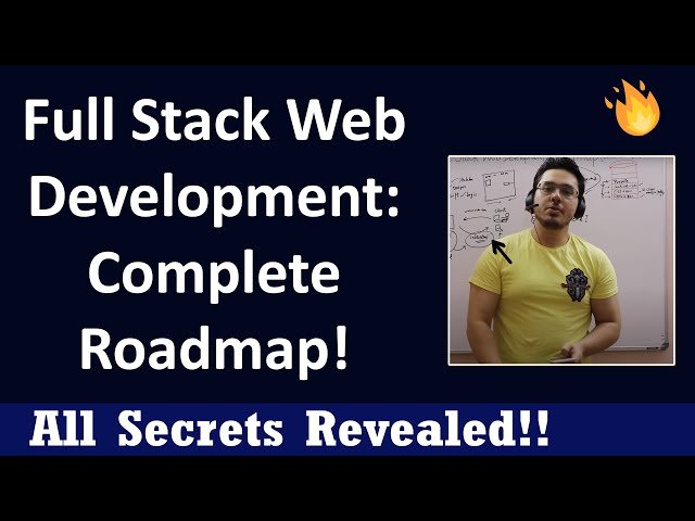 Free Video How To Become A Full Stack Web Developer Complete Roadmap From Codewithharry 