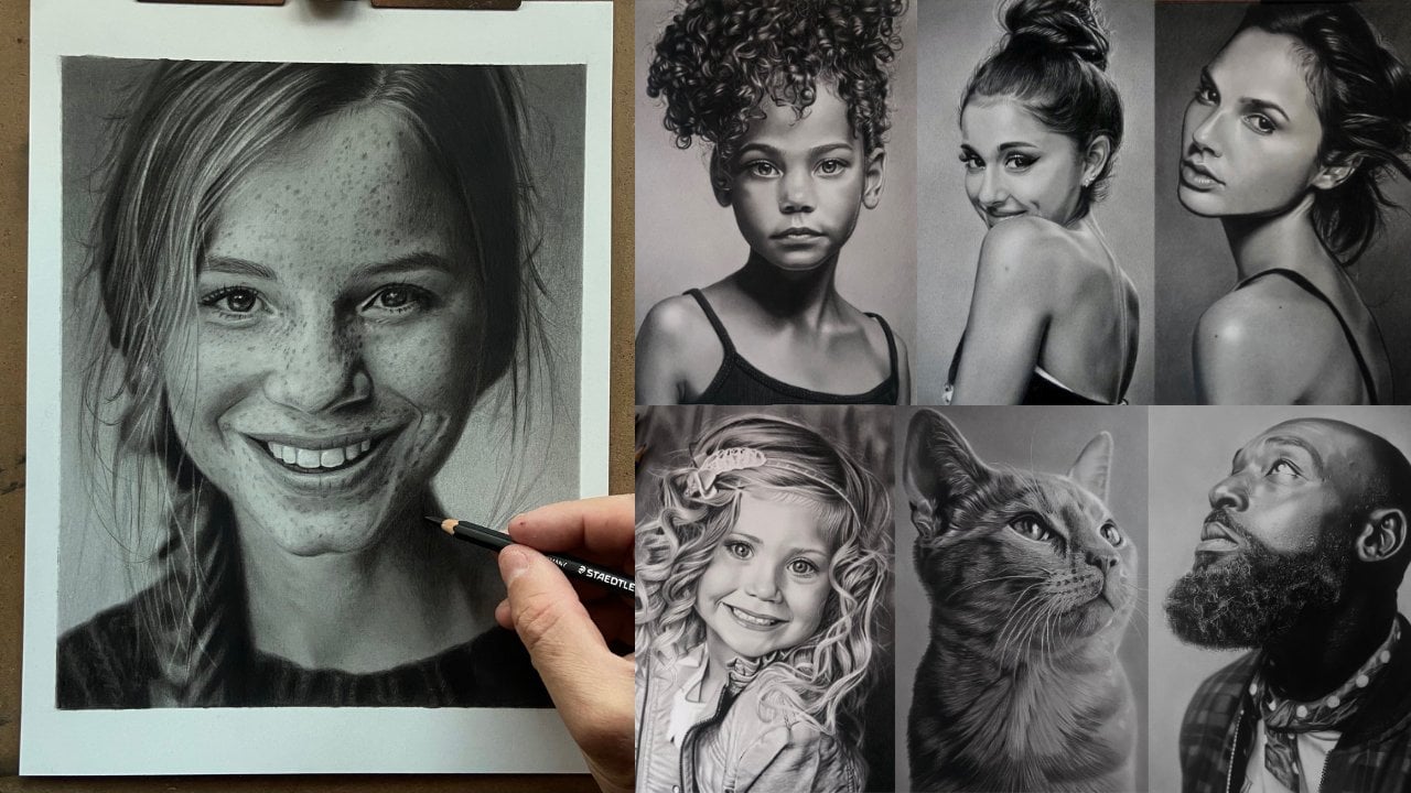 Online Course: Drawing Photo Realistic Portraits With Pencils from ...