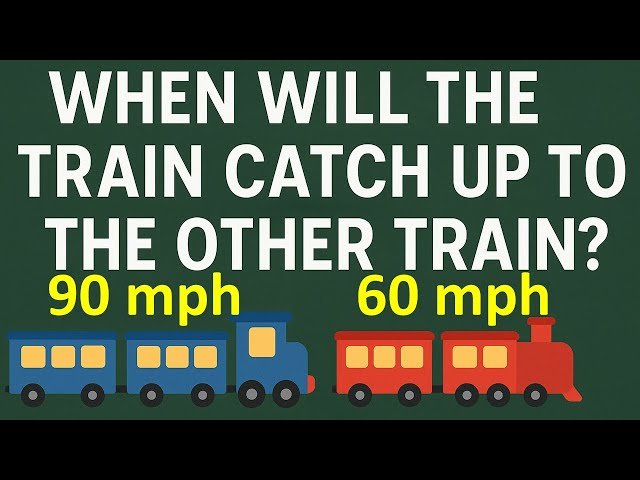 Free Video: When Will the Train Catch Up - Try to Solve This Math ...