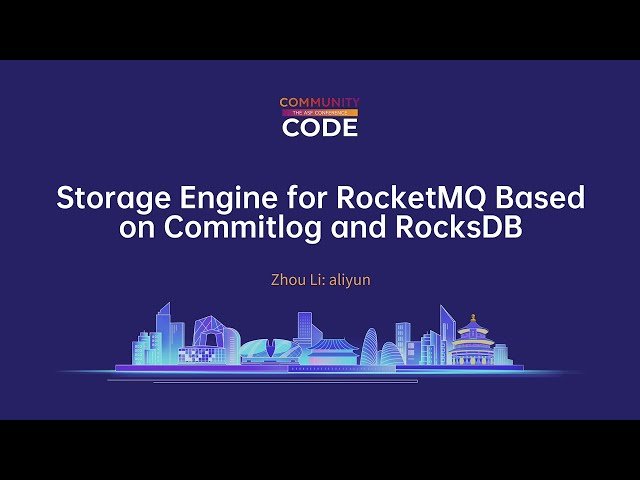 Free Video: Storage Engine for RocketMQ Based on Commitlog and RocksDB from The ASF | Class Central