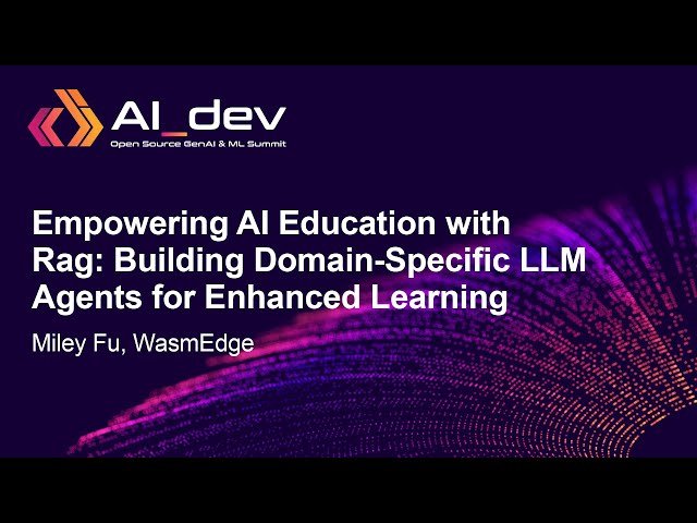 Free Video: Empowering AI Education with RAG - Building Domain-Specific ...
