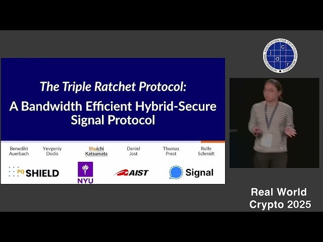 Free Video: The Triple Ratchet Protocol: A Bandwidth Efficient Hybrid-Secure Signal Protocol ...