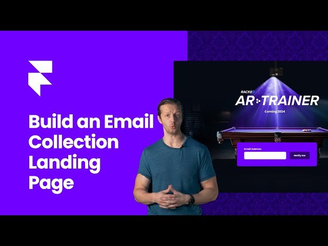 Free Video: Build an Email Collection Landing Page in Framer from DesignCourse | Class Central