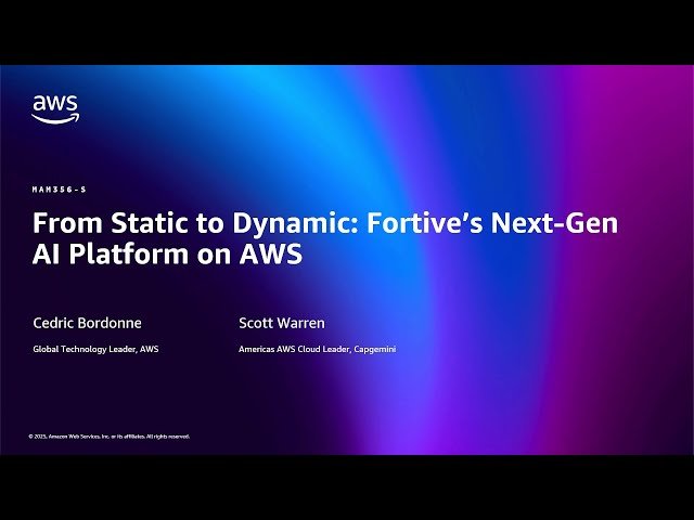 Free Video: From Static to Dynamic - Fortive's Next-Gen AI Platform on ...