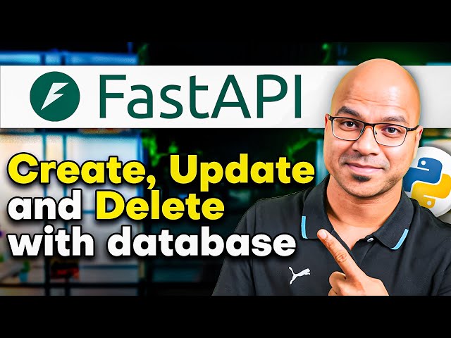 Free Video: FastAPI - Create, Update and Delete with Database - 12 from Telusko | Class Central