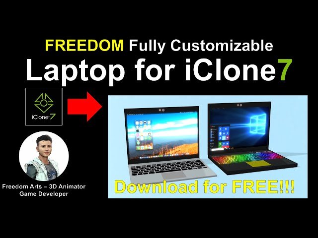 Free Video: Customizable Laptop iProp Tutorial for iClone from Freedom ...