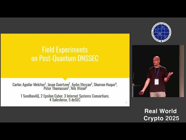 Free Video: Field Experiments on Post-Quantum DNSSEC from TheIACR | Class Central
