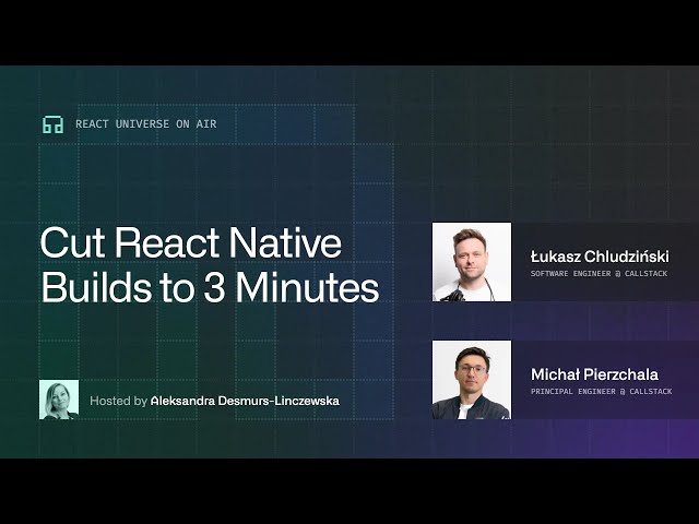 Free Video: Build Faster and Smarter With React Native Enterprise Framework from Callstack ...