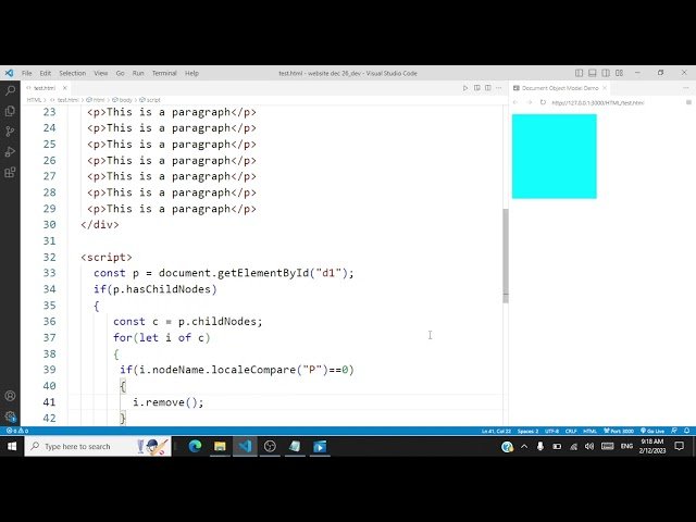 Free Video: JavaScript DOM Manipulation Methods - Session on Document ...