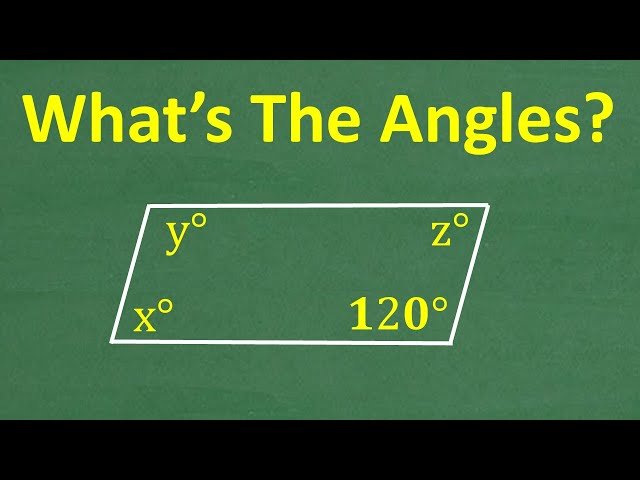 Free Video: How to Find the Angles in a Parallelogram - Step-by-Step ...