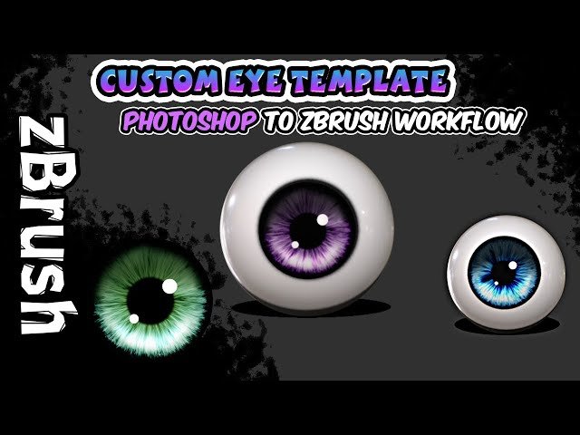 Free Video: Creating Custom Eyes Template - Photoshop to zBrush ...