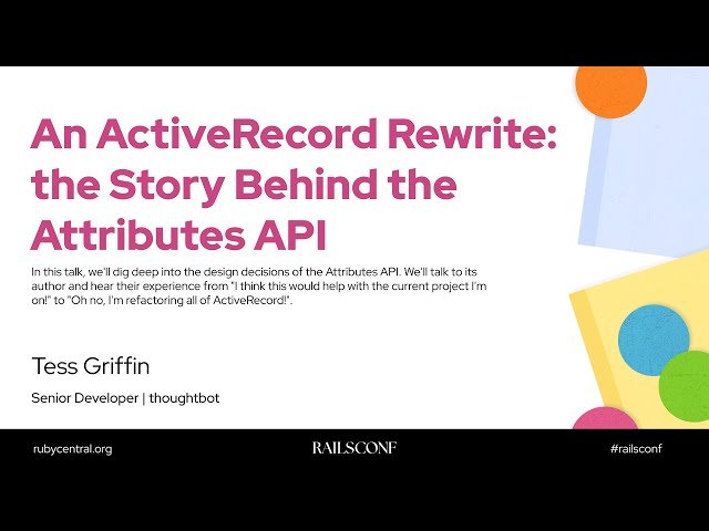 Free Video: An ActiveRecord Rewrite - The Story Behind the Attributes ...