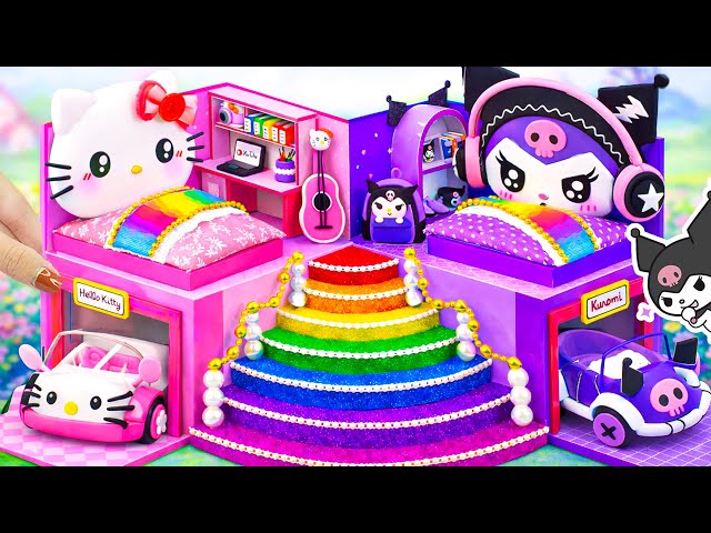 Free Video: Build Hello Kitty House with Kuromi Room, 2 Bedrooms and ...