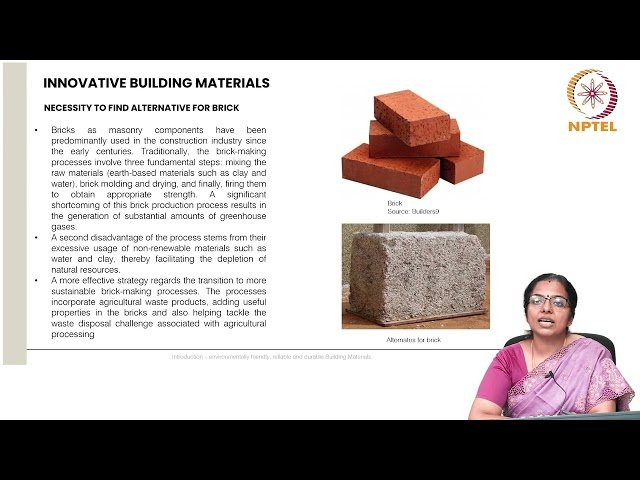 Free Video: Innovative Building Materials from NPTEL-NOC IITM | Class Central