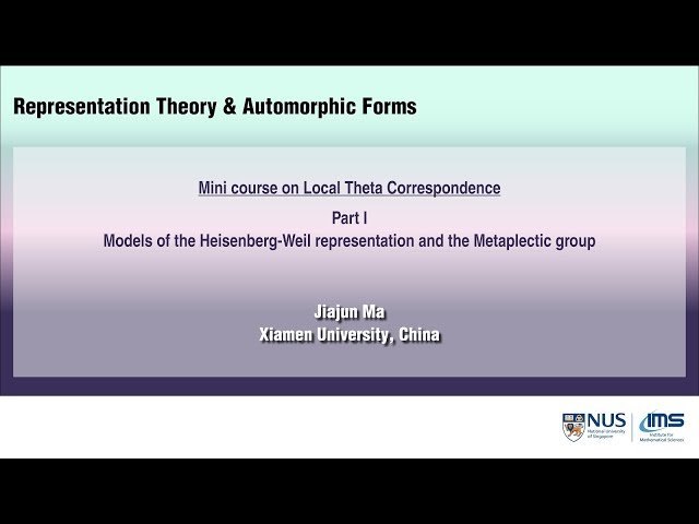 Free Video: Models of the Heisenberg Weil Representation and the ...