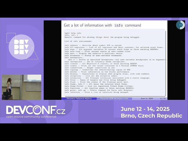 Free Video: Favorite GDB Developer Tricks from DevConf | Class Central