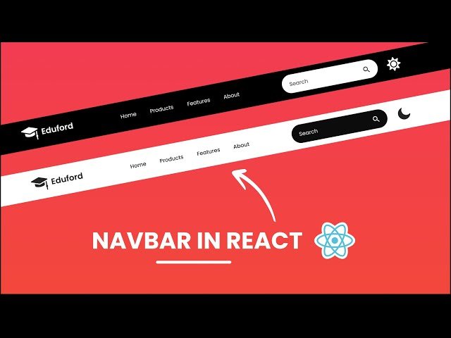 Free Video: How to Make Navbar in React JS - Light and Dark Mode Navigation Bar Using React JS ...