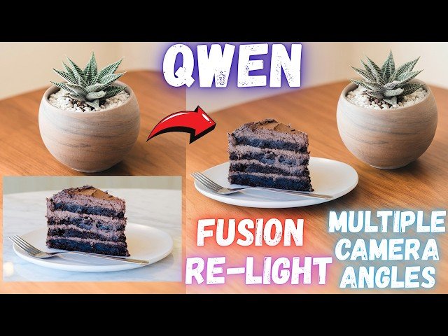 Free Video: Qwen Image Edit LoRAs Tutorial - Fusion, Re-Light and Multiple Angles with SwarmUI ...