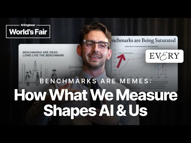 Free Video: Benchmarks Are Memes - How What We Measure Shapes AI and Us ...