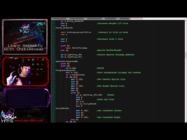 Free Video: Z80 Programming - MaxTile Tilemap Drawing Core Module - Lesson 3 from ChibiAkumas ...
