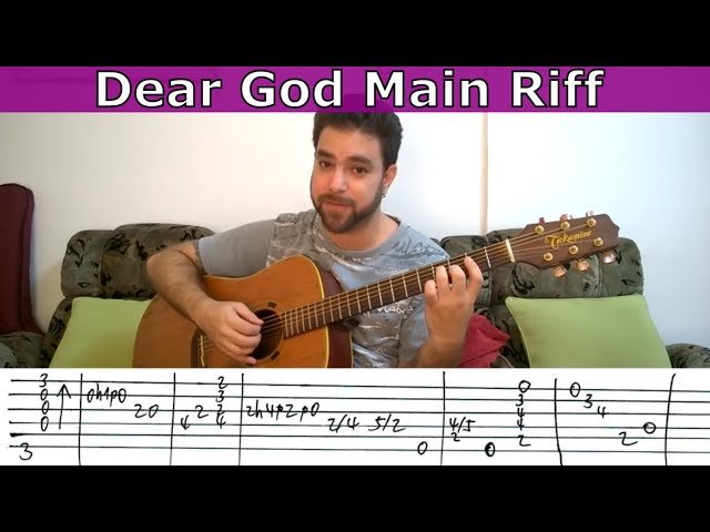 Free Video: Dear God Main Riff - Guitar Lesson from LickNRiff - Free ...