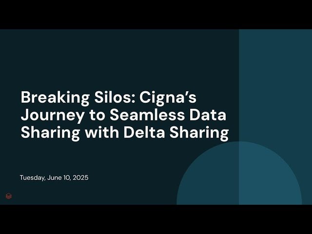 Free Video: Breaking Silos - Cigna's Journey to Seamless Data Sharing with Delta Sharing from ...
