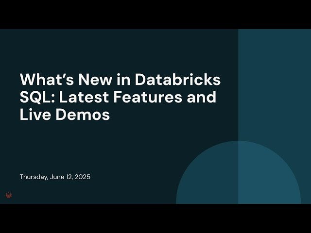 Free Video: What's New in Databricks SQL - Latest Features and Live ...