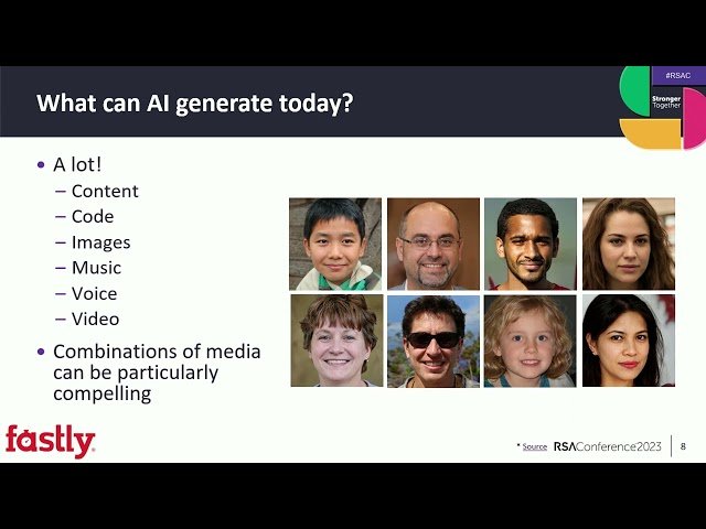 RSA Conference Talk: Security Implications of Artificial Intelligence Synthesizers from RSA ...