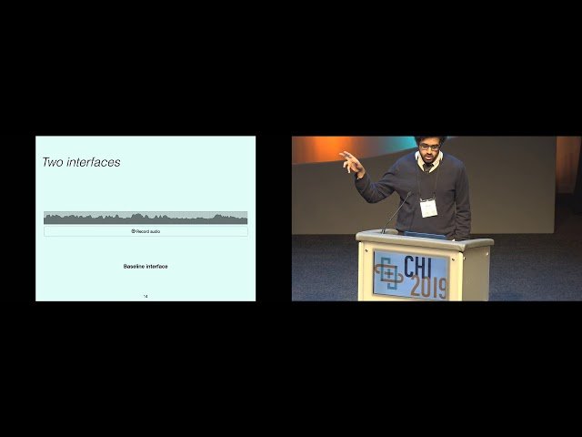 ACM SIGCHI Talk: VoiceAssist - Guiding Users to High-Quality Voice Recordings from Association ...