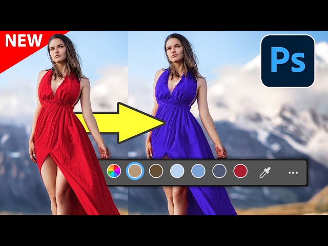 Free Video: New Feature to Change Colors in Photoshop - Adjust Color ...