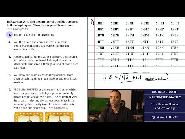 Free Video: Sample Spaces and Probability - Lecture and Problem Set from Mr. Robinson's Virtual ...